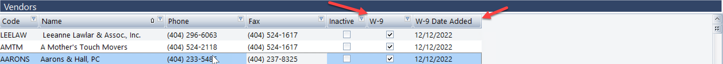 W-9 Vendor Enhancement Features – Orion Law Management