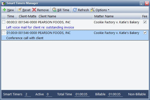 Smart Timers – Orion Law Management