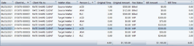 Timekeeper Rate Share – Orion Law Management
