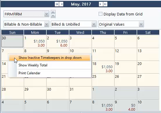 Inactive Timekeepers Showing in Time Manager Calendar Dropdown – Orion ...